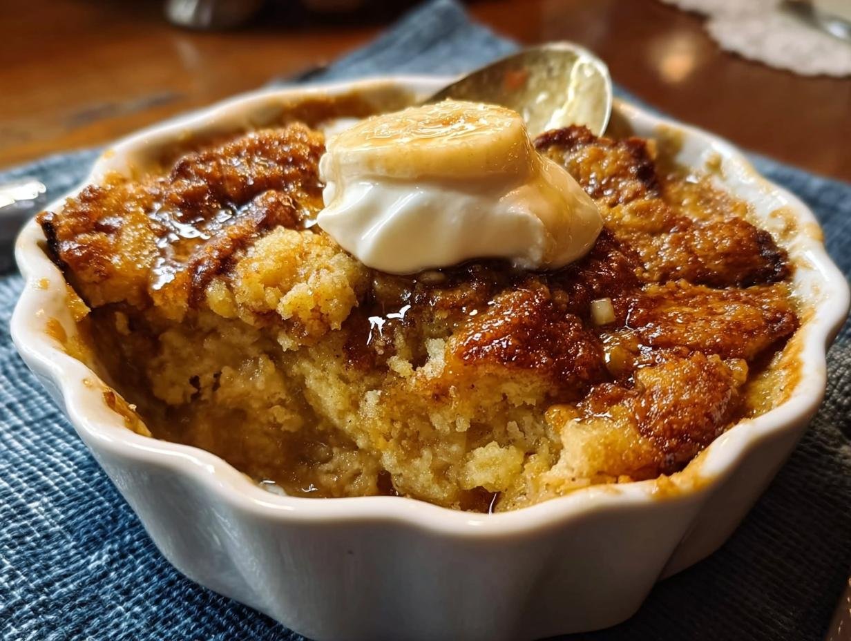 Warm Banana Bread Cobbler Bliss: Easy 1-Bowl Magic - Tastysizzle