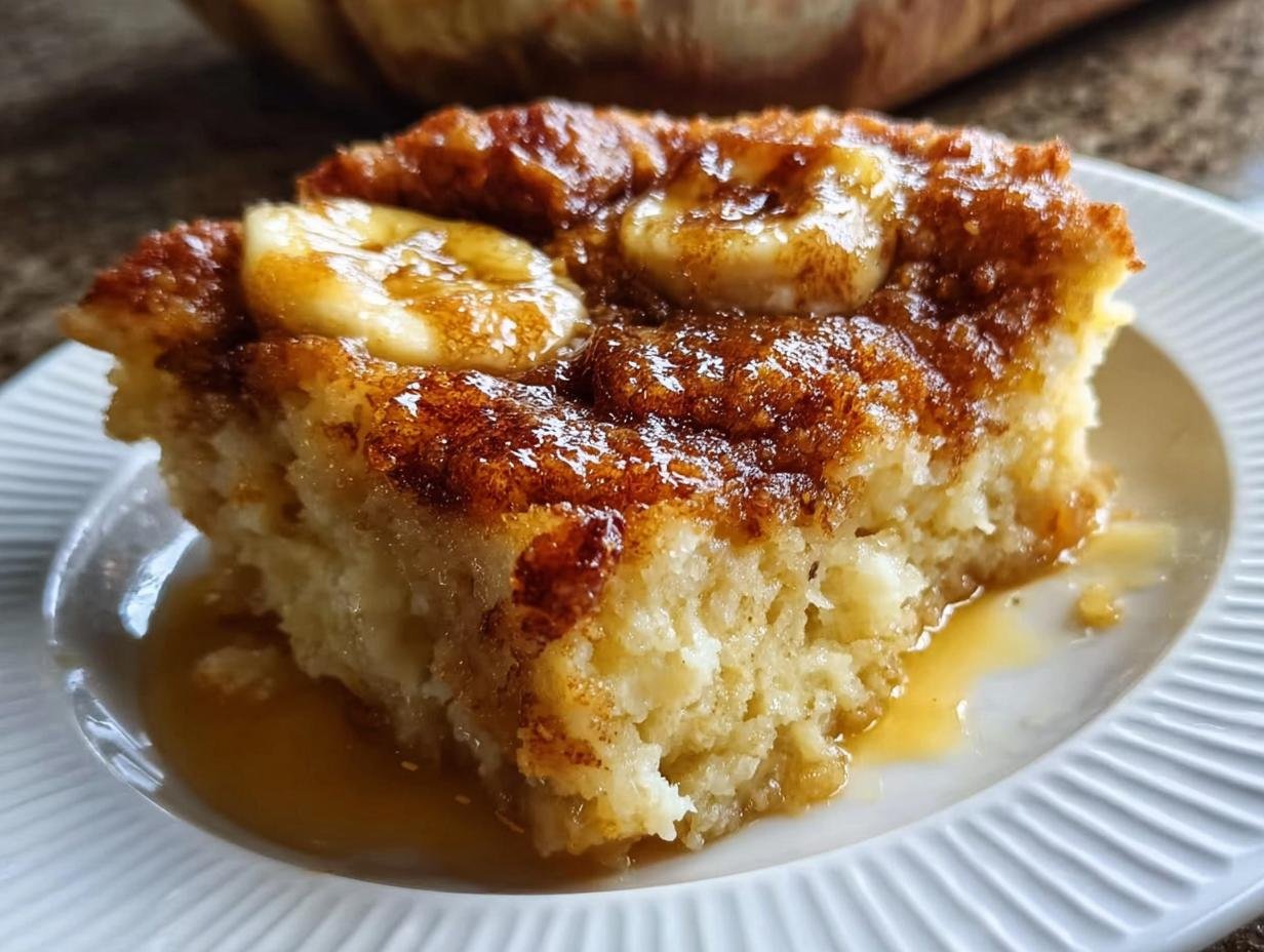 Warm Banana Bread Cobbler Bliss: Easy 1-Bowl Magic - Tastysizzle