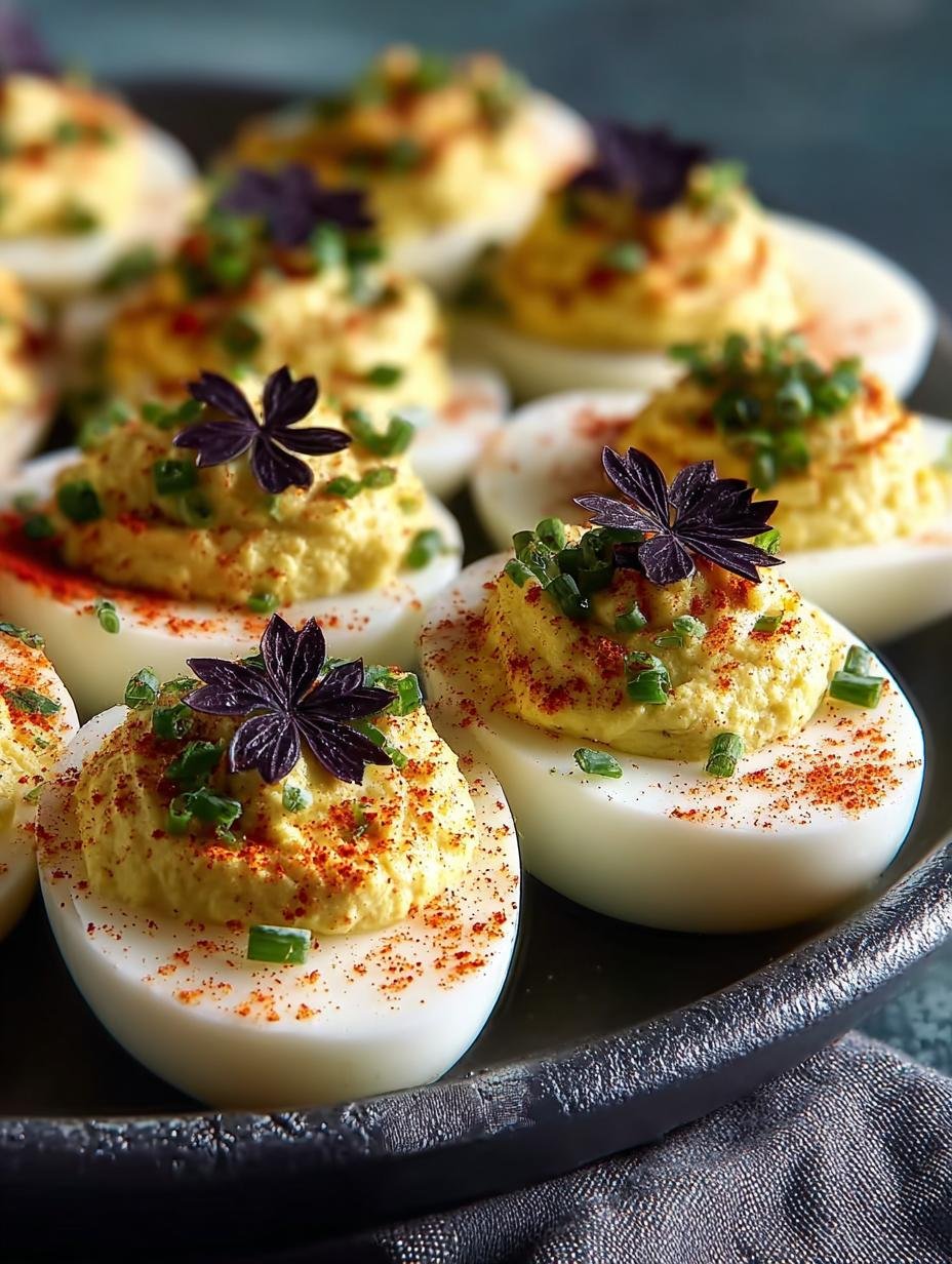 Creepy Deviled Eggs Spooky for a Haunting Halloween Party - Tastysizzle