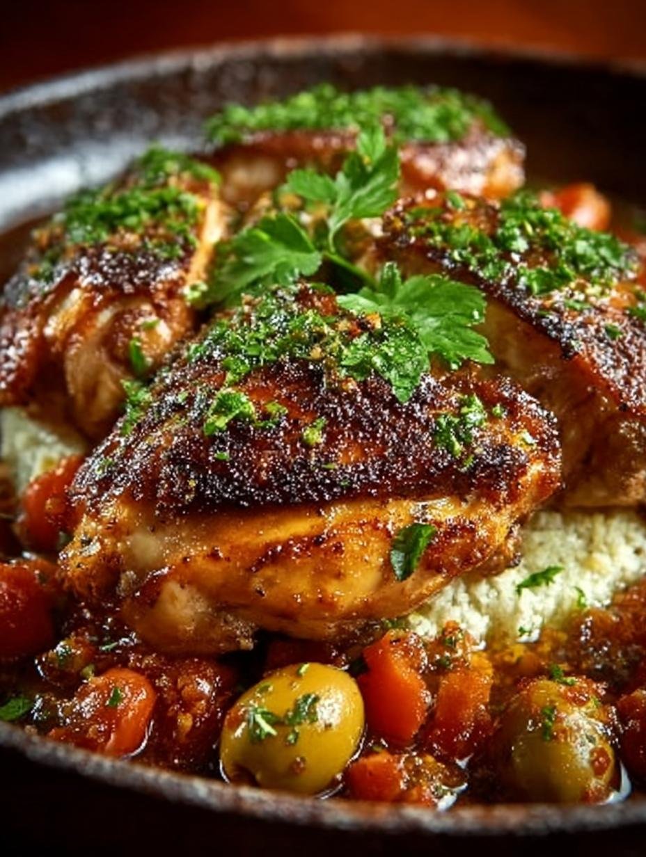 Comforting Moroccan Chicken One-Pot Wonder for Cozy Nights - Tastysizzle