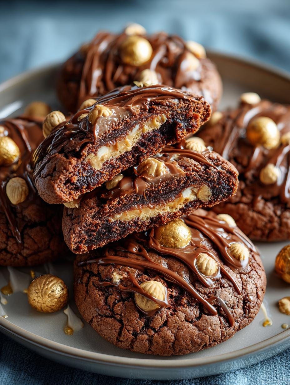 Ferrero Rocher Nutella Cookies: 12 Heavenly Bites - Tastysizzle